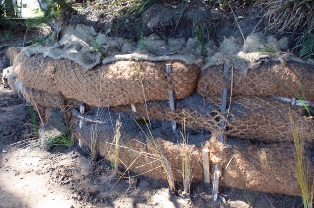 COIR LOG WALLS - Currimundi Catchment Care Group